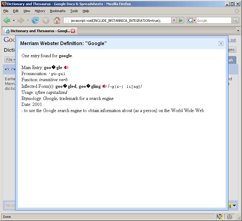 Tony Ruscoe s Blog Google Docs Dictionary And Thesaurus